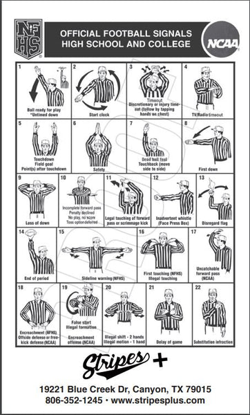 Football Hand Signals